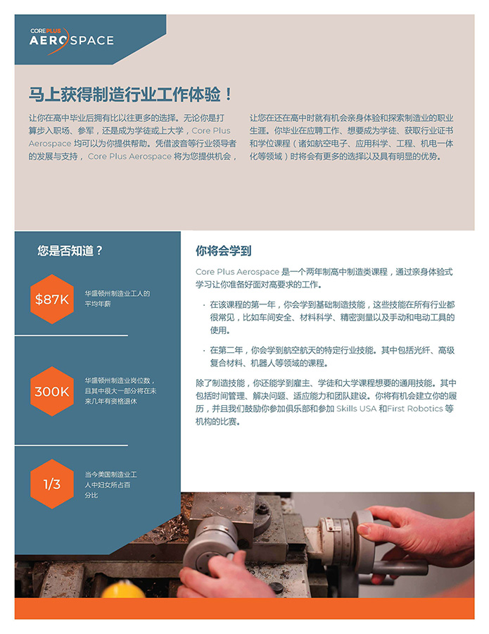 Share Core Plus Aerospace with your Community! - Core Plus Aerospace